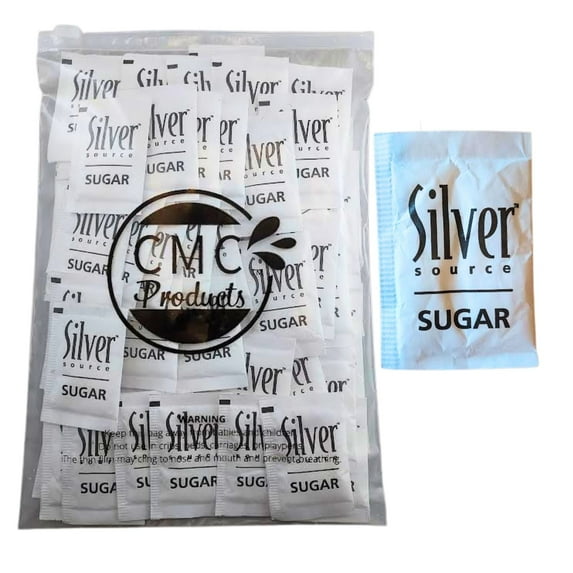 Silver Source Sugar Packets – (2.8g Each) with Stir Stick – Packaged by ...