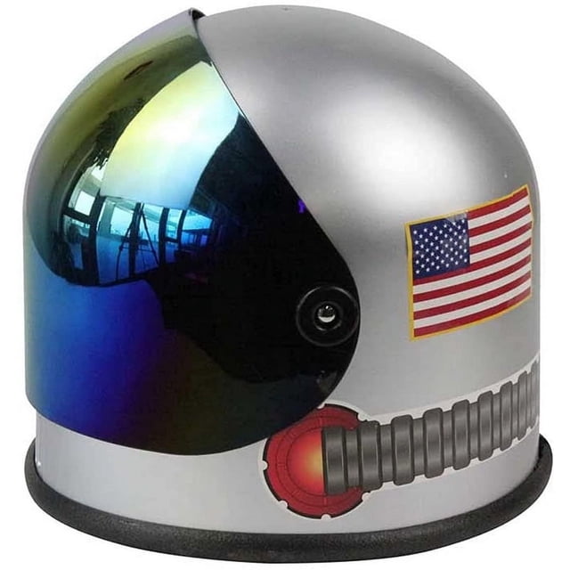 Silver Space Helmet Adult Costume Accessory | One Size - Walmart ...