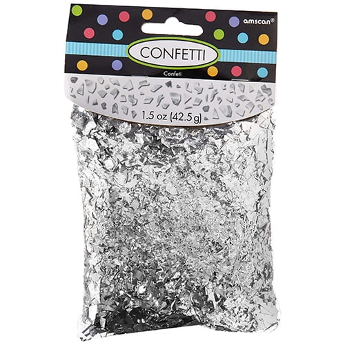 Silver Sparkle Foil Shred Confetti 1.5 Oz - Walmart.com
