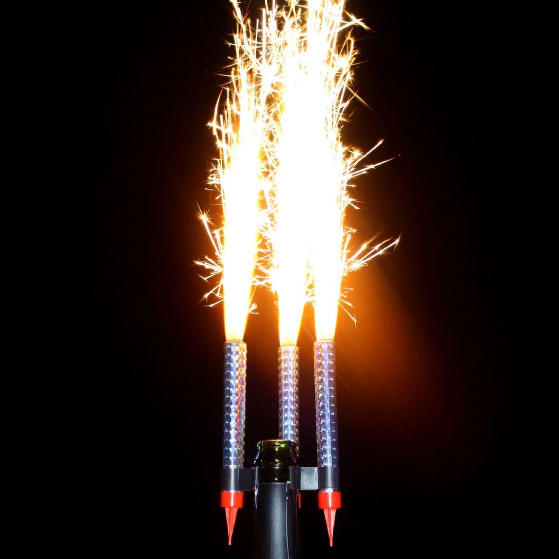 Silver Sparkling Party Candles, 6 Pack for Birthday Christmas Party ...