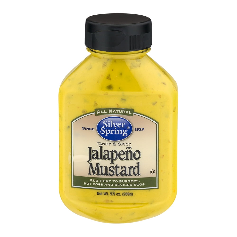 Silver Spring Jalapeno Mustard, Spicy Heat, 9.5 oz - Gluten-Free ...