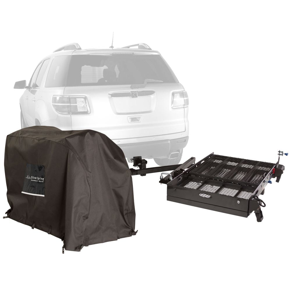 Silver Spring Premium Hitch Carrier with Scooter Cover 500 lb - Walmart.com