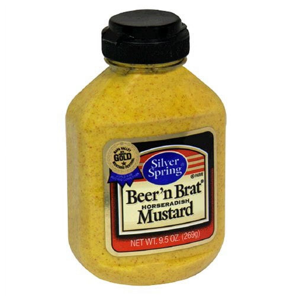 Silver Spring Mustard, Brat Flavor, Spicy and Hot, 9.5-Ounce Bottles ...