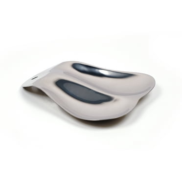 Norpro 7 Inch Stainless Steel Upright Spoon Rest with Ceramic Bowl ...