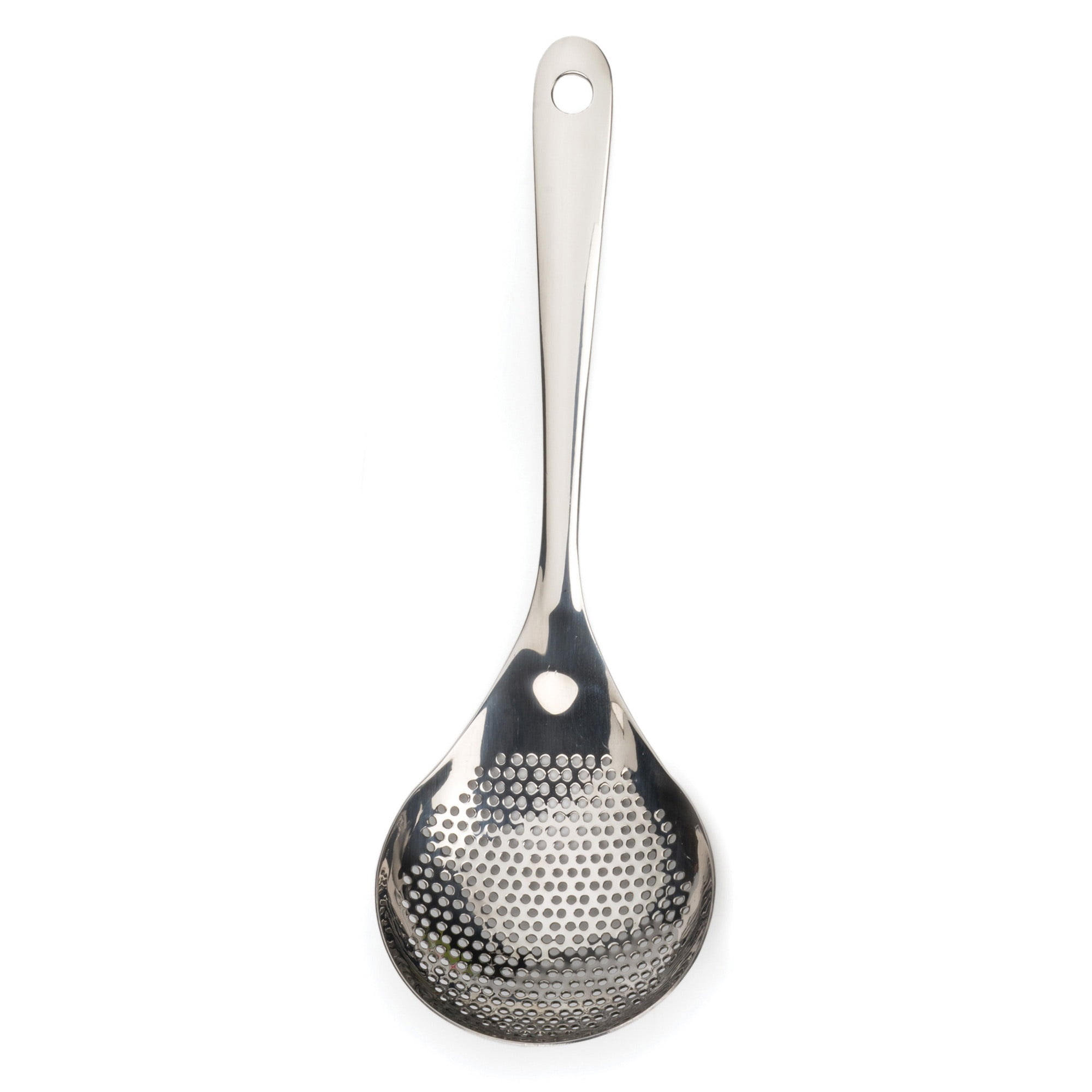 Silver Stainless Steel Pierced Straining Spoon - Walmart.com