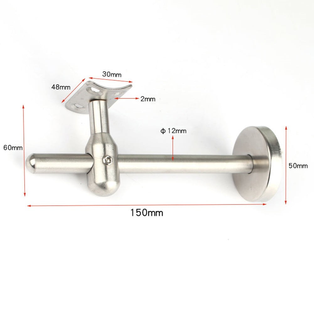 Silver Stair Handrail Bracket Bannister Wall Support Hand Rail ...