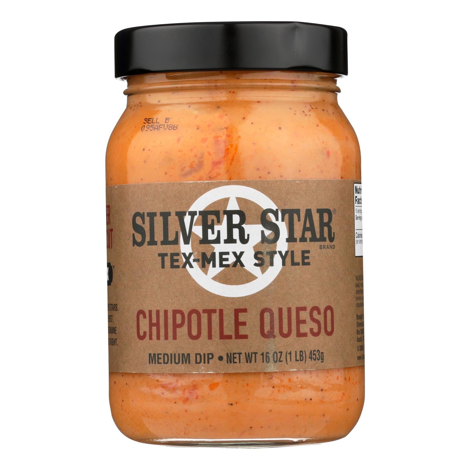 Silver Star - Salsa Chipolte Queso Dip - Case of 6 - 16 OZ - Walmart.com