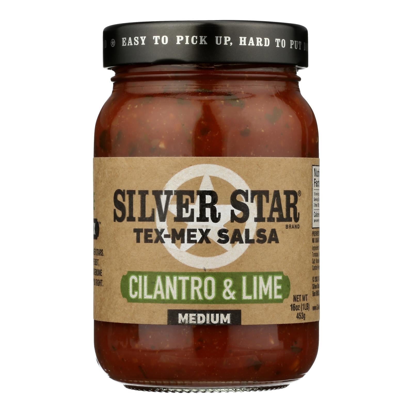 Silver Star - Salsa Cilantro & Lime Medium - Case of 6 - 16 OZ ...