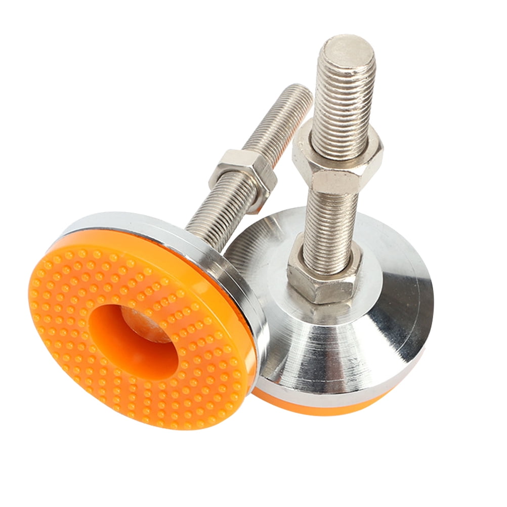 Silver Steel Adjustable Leveling Feet for Machines with Floor Protector ...