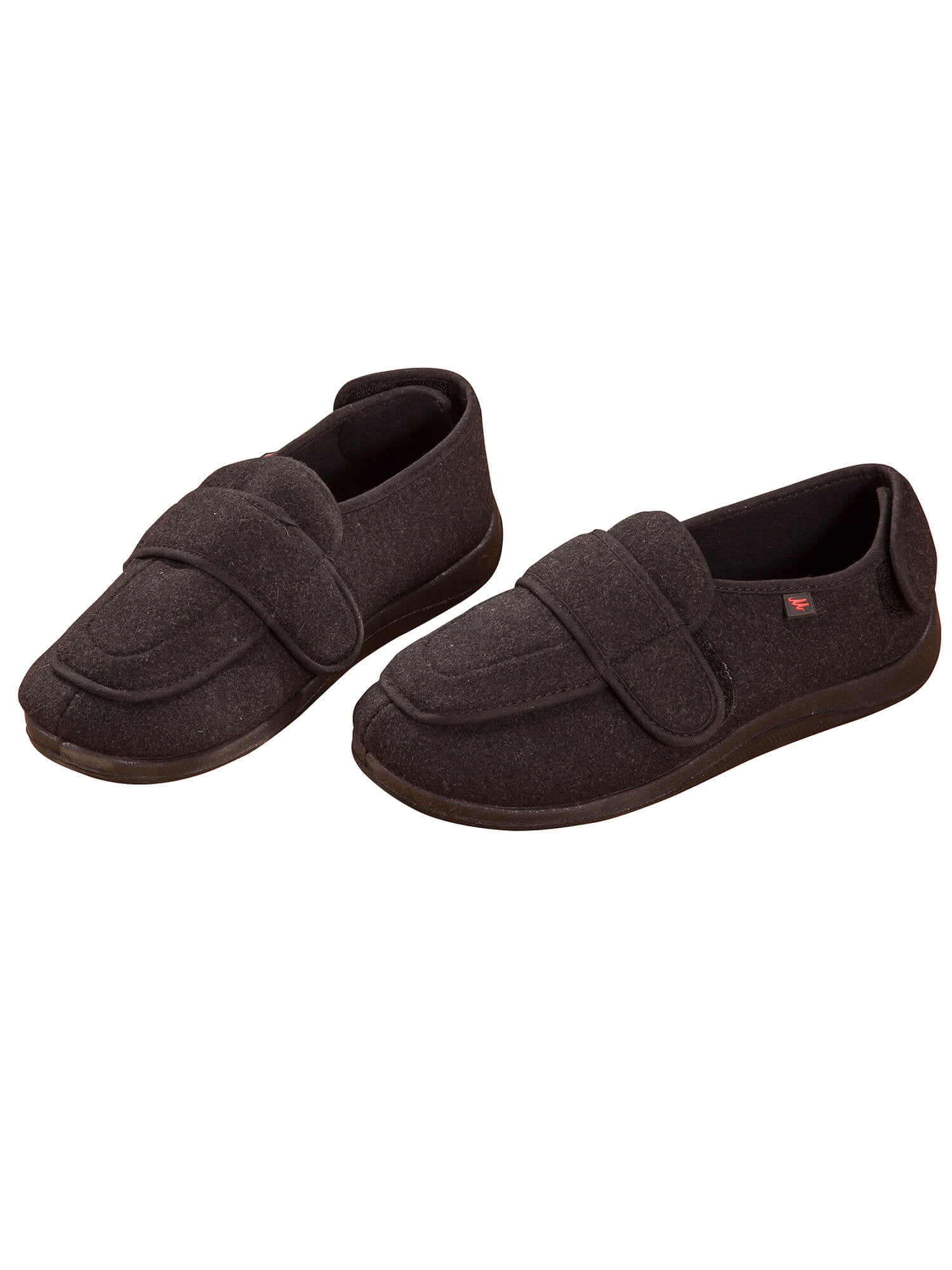 Silver StepsTM Black Adjustable Edema Slippers - Walmart.com