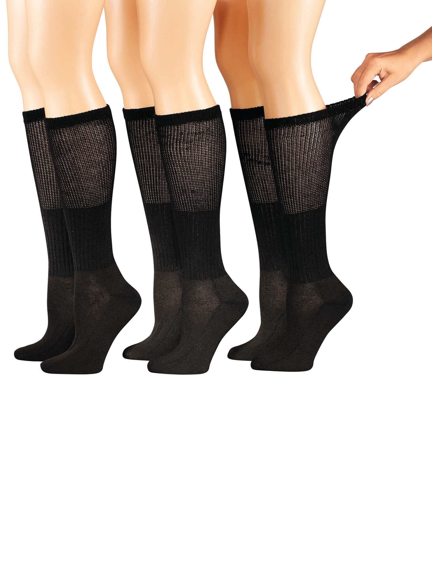 Silver Steps Extra Wide Diabetic Socks, 3 Pair - Walmart.com