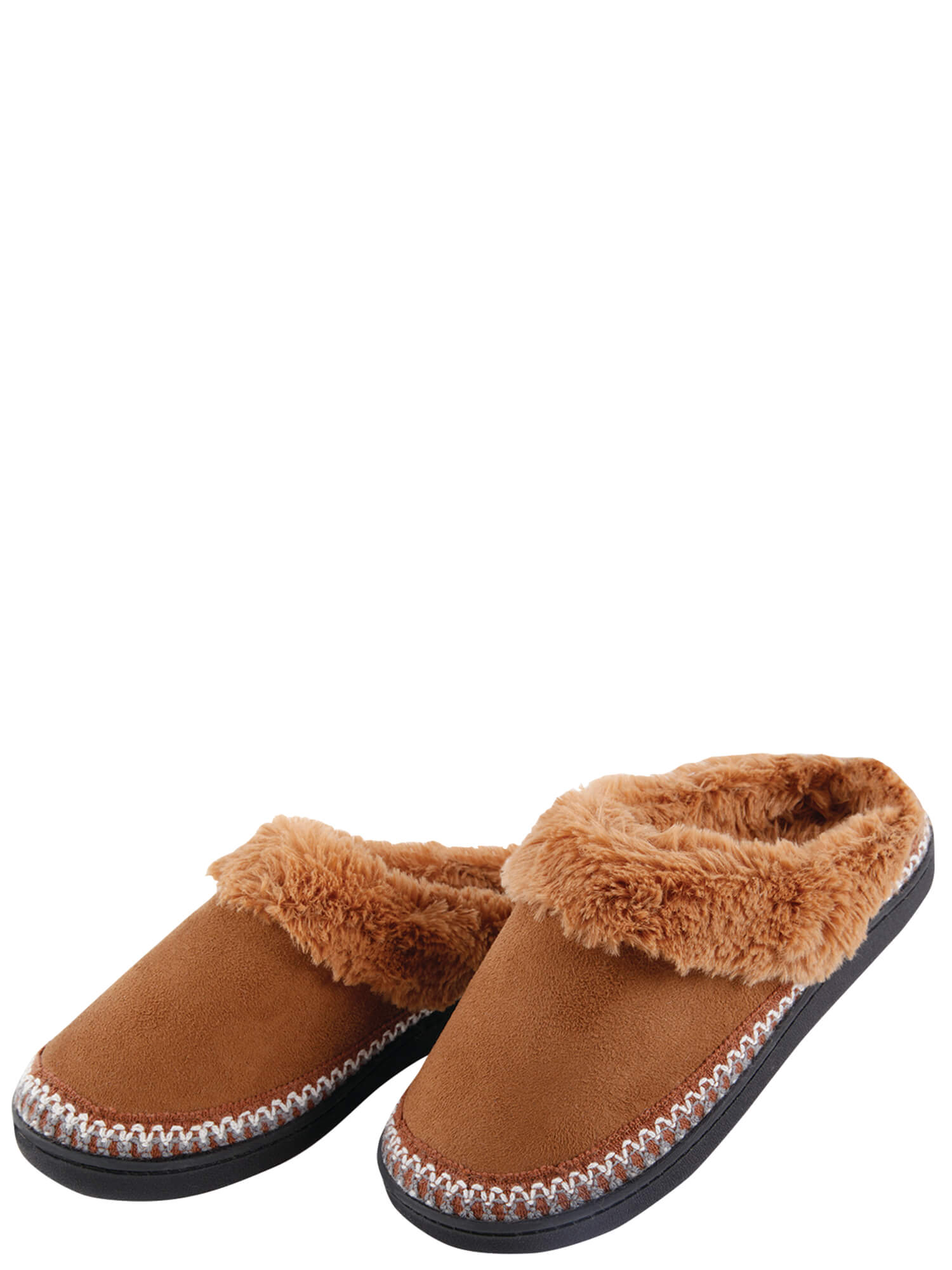 Silver StepsTM Fireside Comfort Scuffs Mens, Made with Faux Suede Upper ...