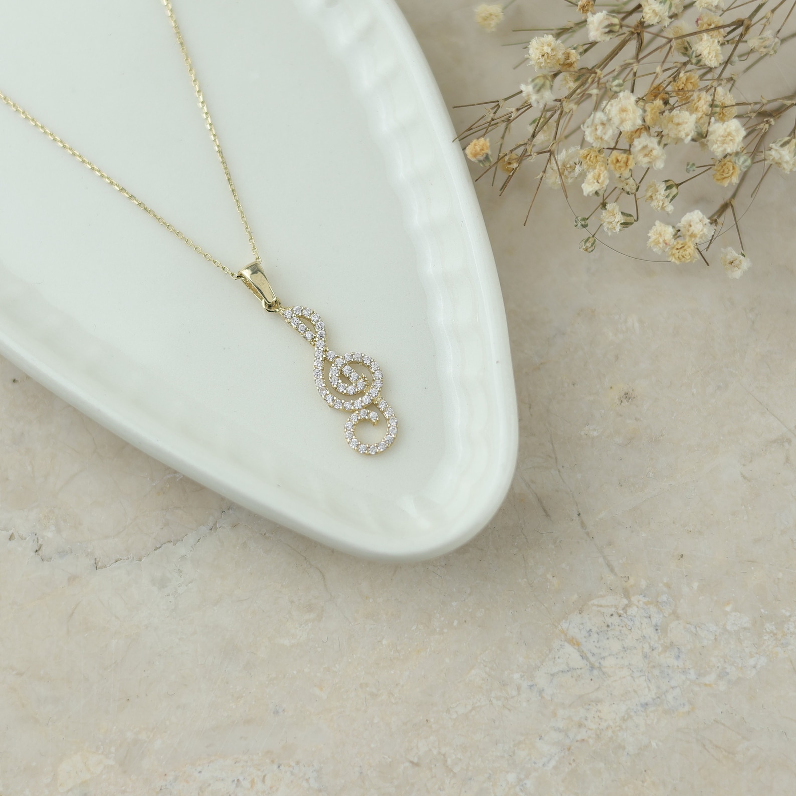 Silver & Stone Jewels 14K Yellow Gold Finish Silver Round Cut Diamond ...