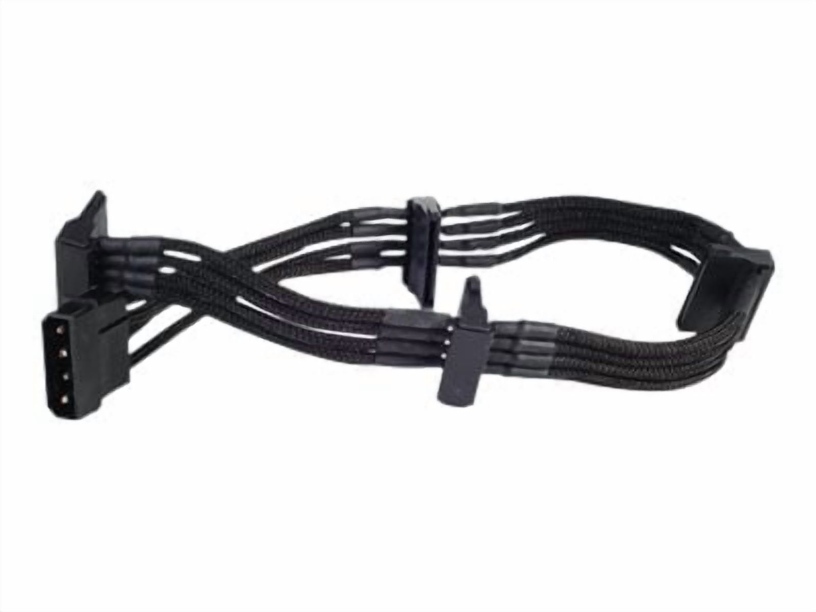 Silver Stone Technologies 4 Pin to 4 SATA 320 mm Extension Power Cable ...