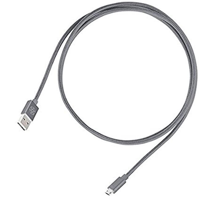 Silver Stone Technologies Reversible USB-A to Micro-B Cable - Charcoal ...
