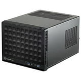 Silver Stone Technologies SG13B-Q Mini-DTX, Mini-ITX Small Form Factor Computer Case with Faux ...