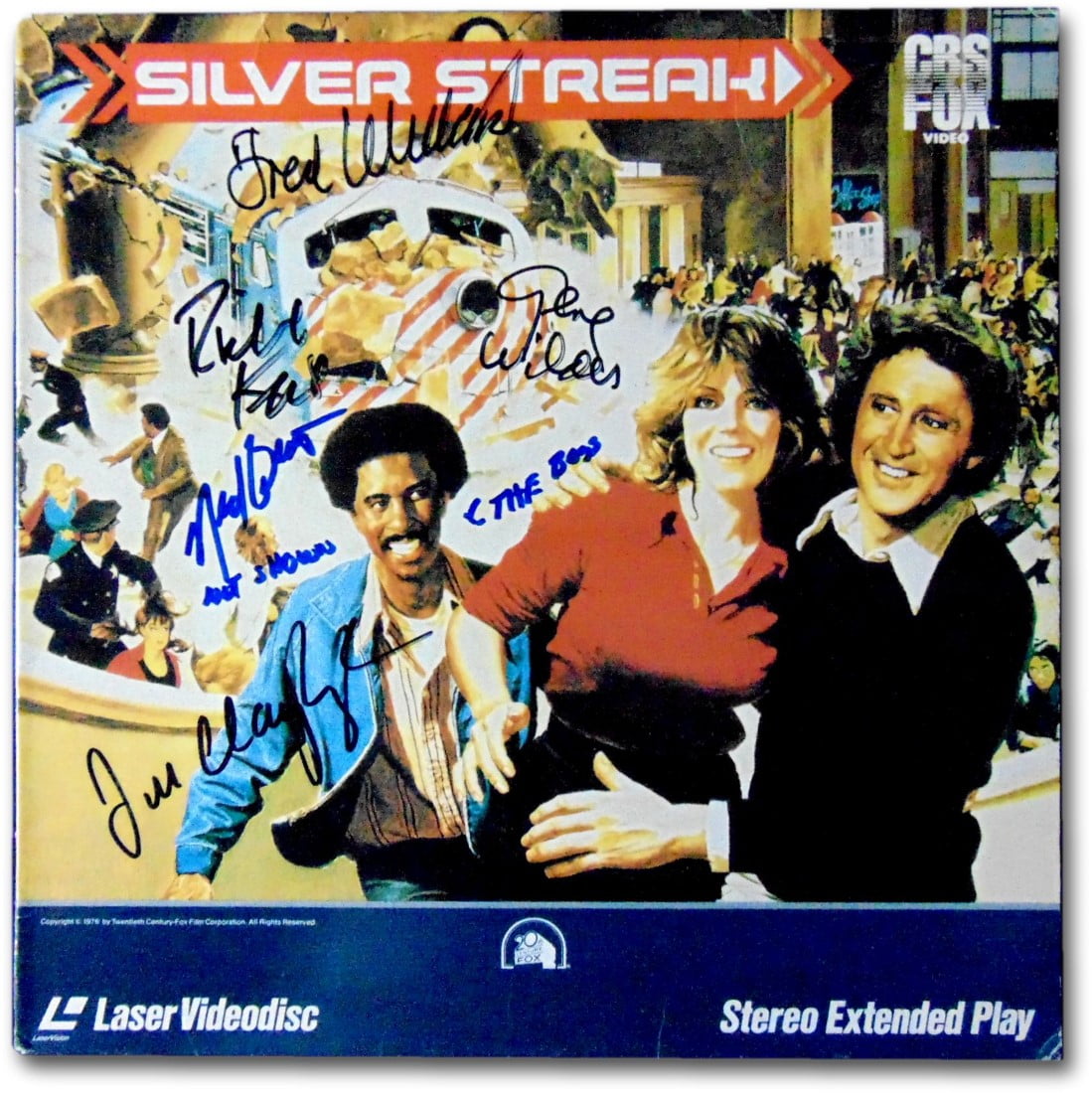Silver Streak Signed Autographed Laserdisc Cover Wilder Beatty Beckett A68680 - Walmart.com