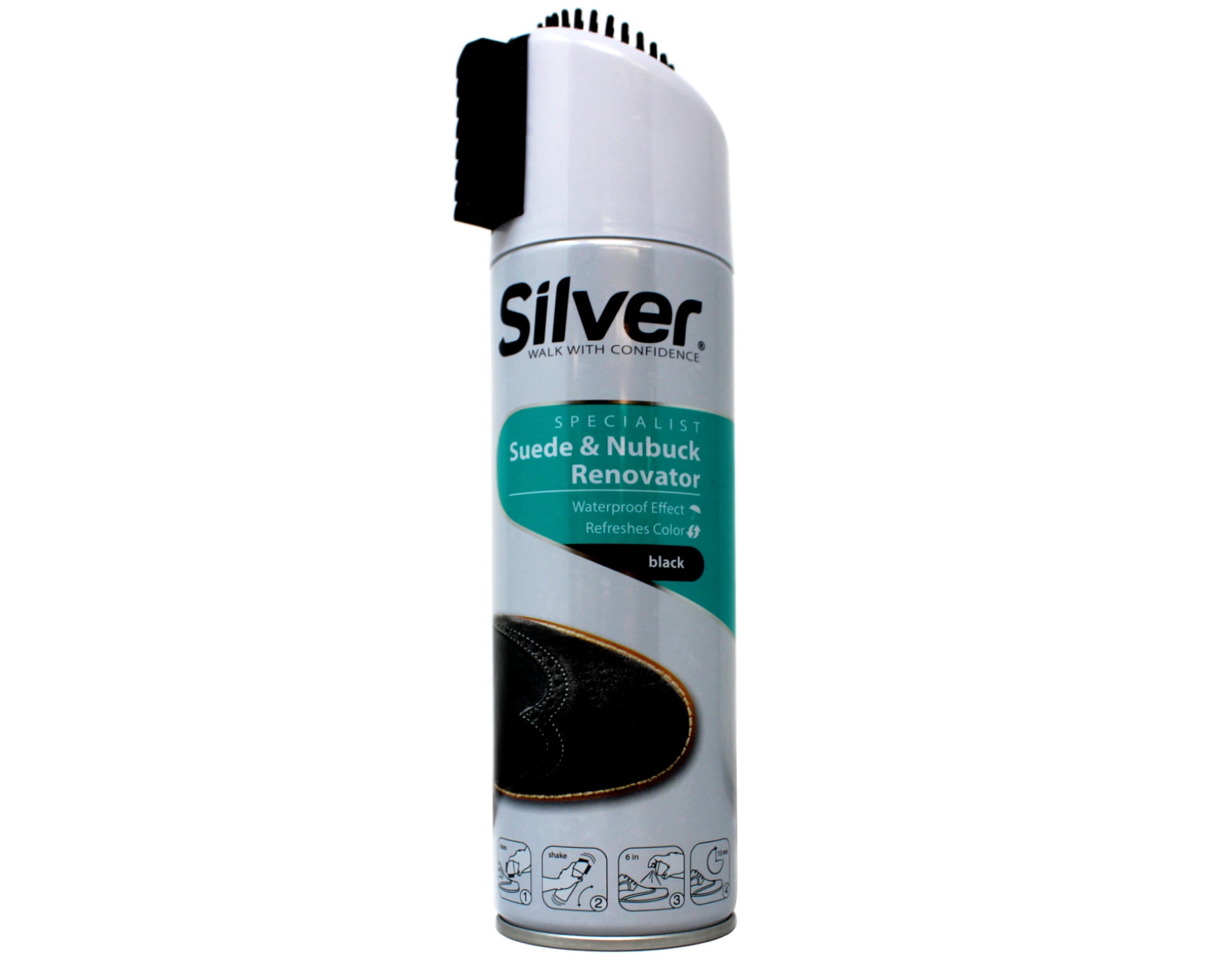 Silver Suede and Nubuck Color Dye Spray - Waterproof, Restores Faded ...