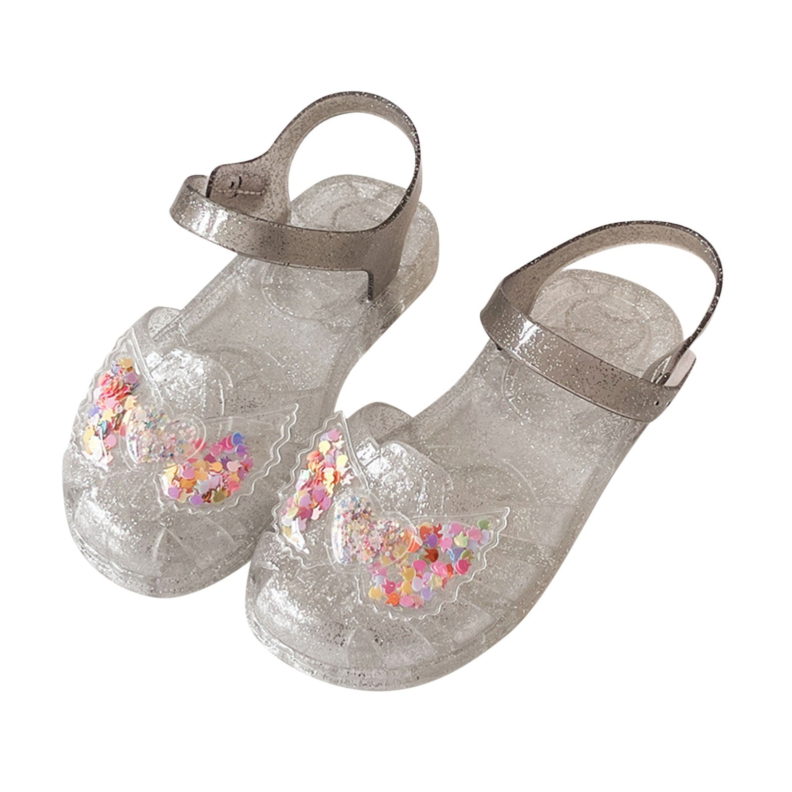 Silver Summer Play Sandals For Girls With Soft Soles And Toe Protection ...