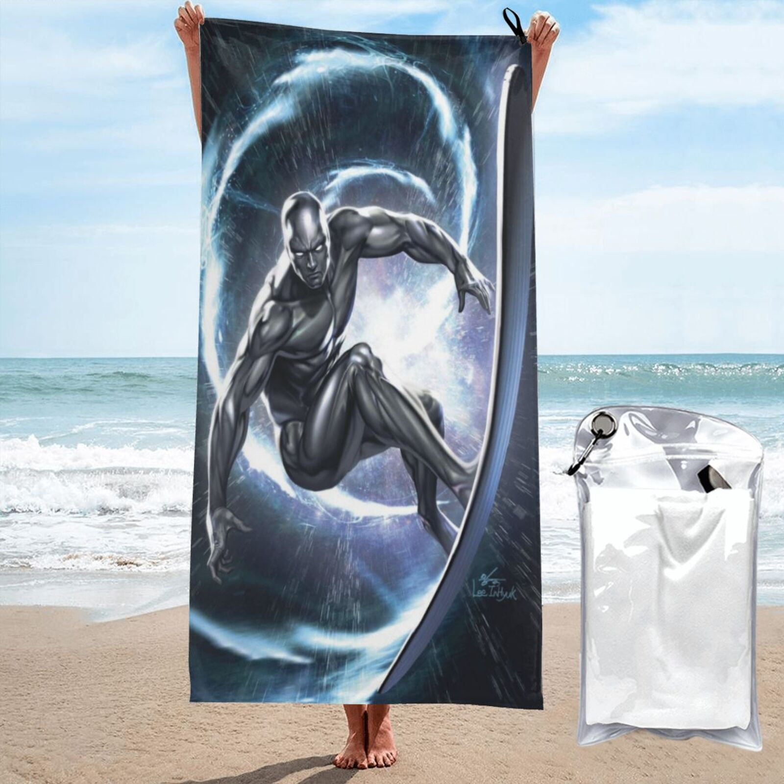 Silver Surfer Ultra-Fine Fiber Quick-Dry Towel: Lightweight, Compact ...