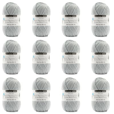 Loops & Threads Silver Sweet Snuggles Lite Yarn - Super Bulky Yarn for ...