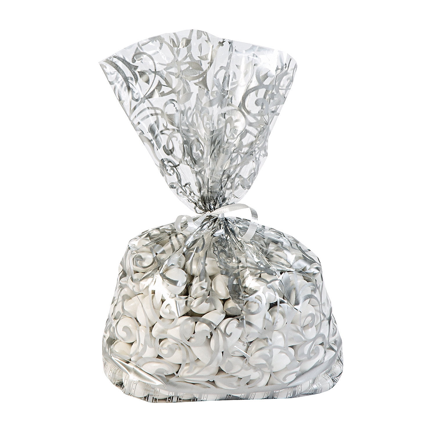 Silver Swirl Cellophane Bags (Dz) - Party Supplies - 12 Pieces ...