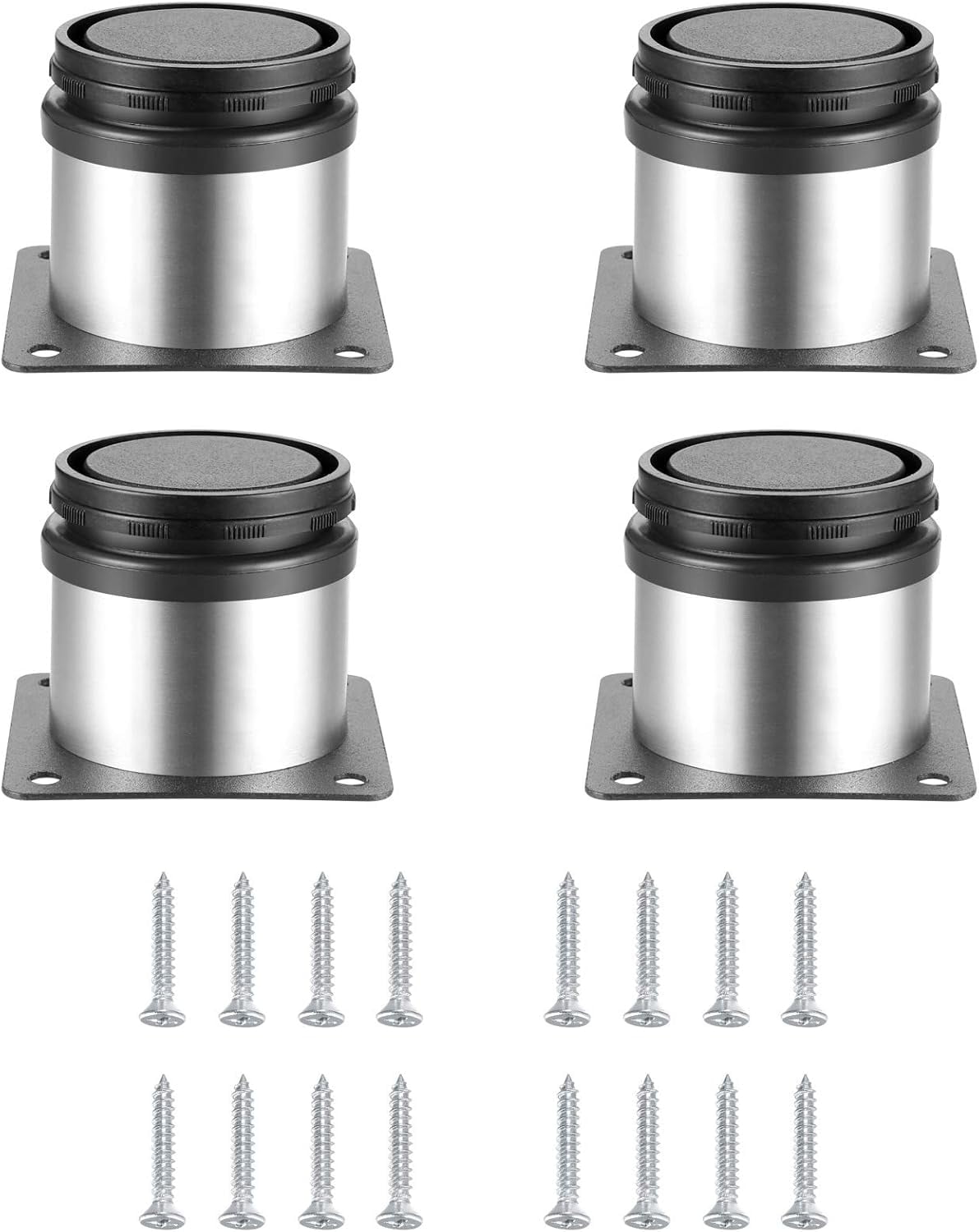 Silver Table Legs For Coffee Table, 304 Stainless Steel Adjustable ...