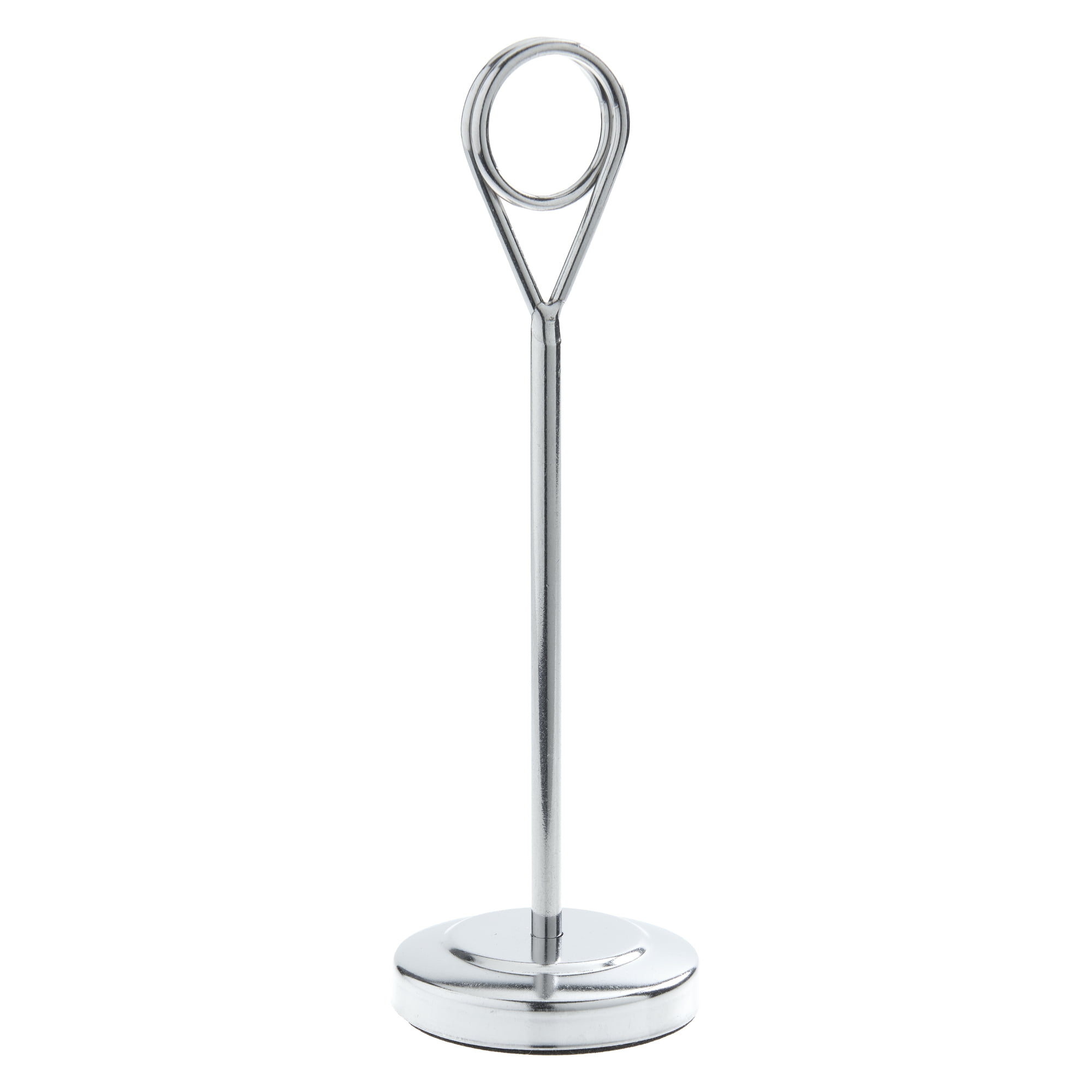 Silver Table Number Stands by Celebrate It – 6" Tall Metal Holders for ...