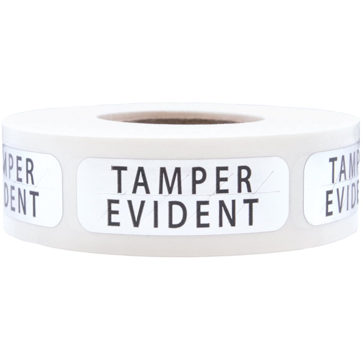 Silver Tamper Evident Resistant Labels | 0.5"x 1.5" Inch Rectangle ...