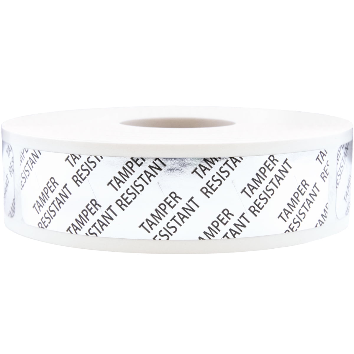 Silver Tamper Resistant Evident Labels | 0.75" x 3.5" Inch Rectangle ...