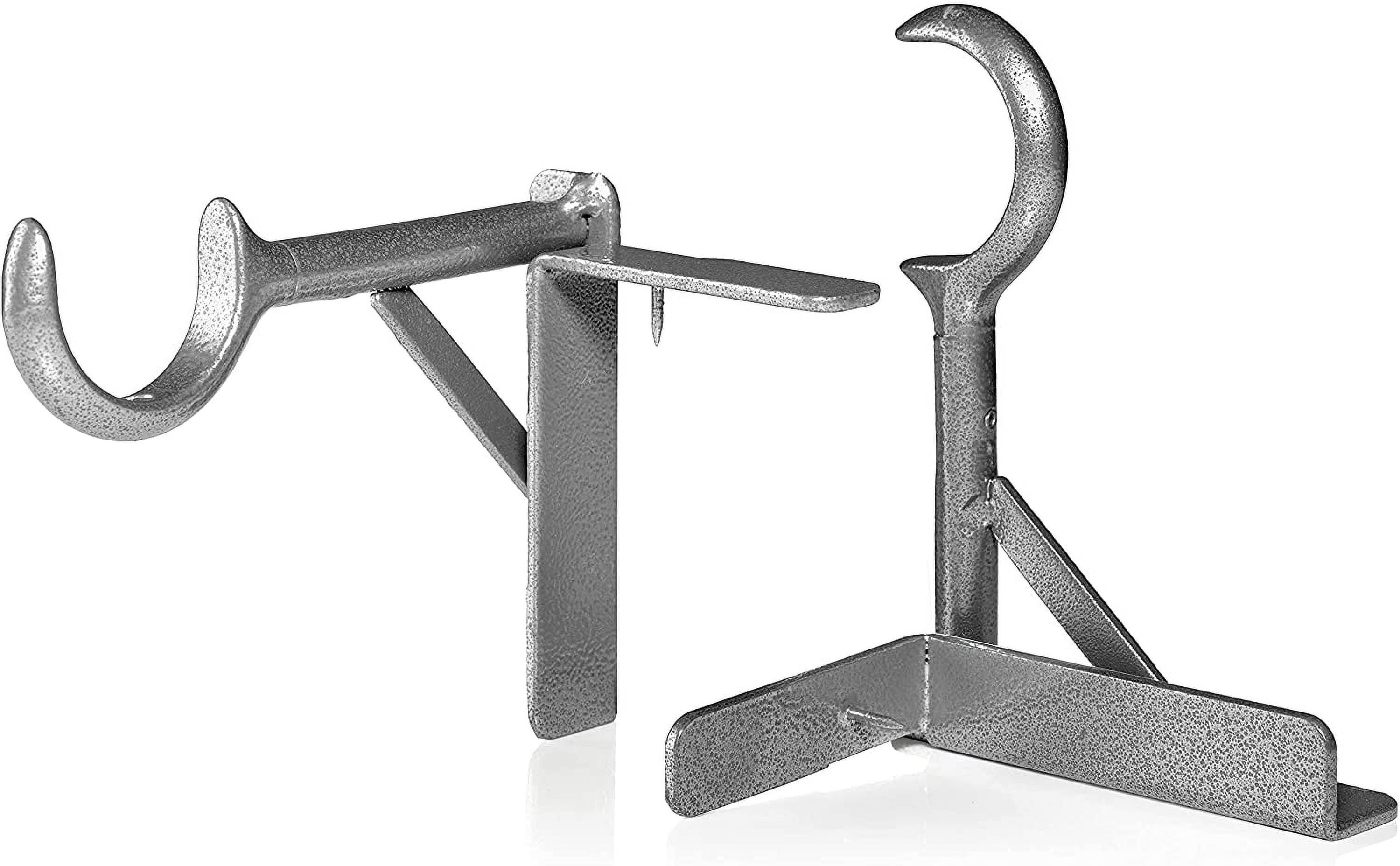 Silver Tap Bracket by Hang Hero - Easy Install No Drill Curtain Rod ...