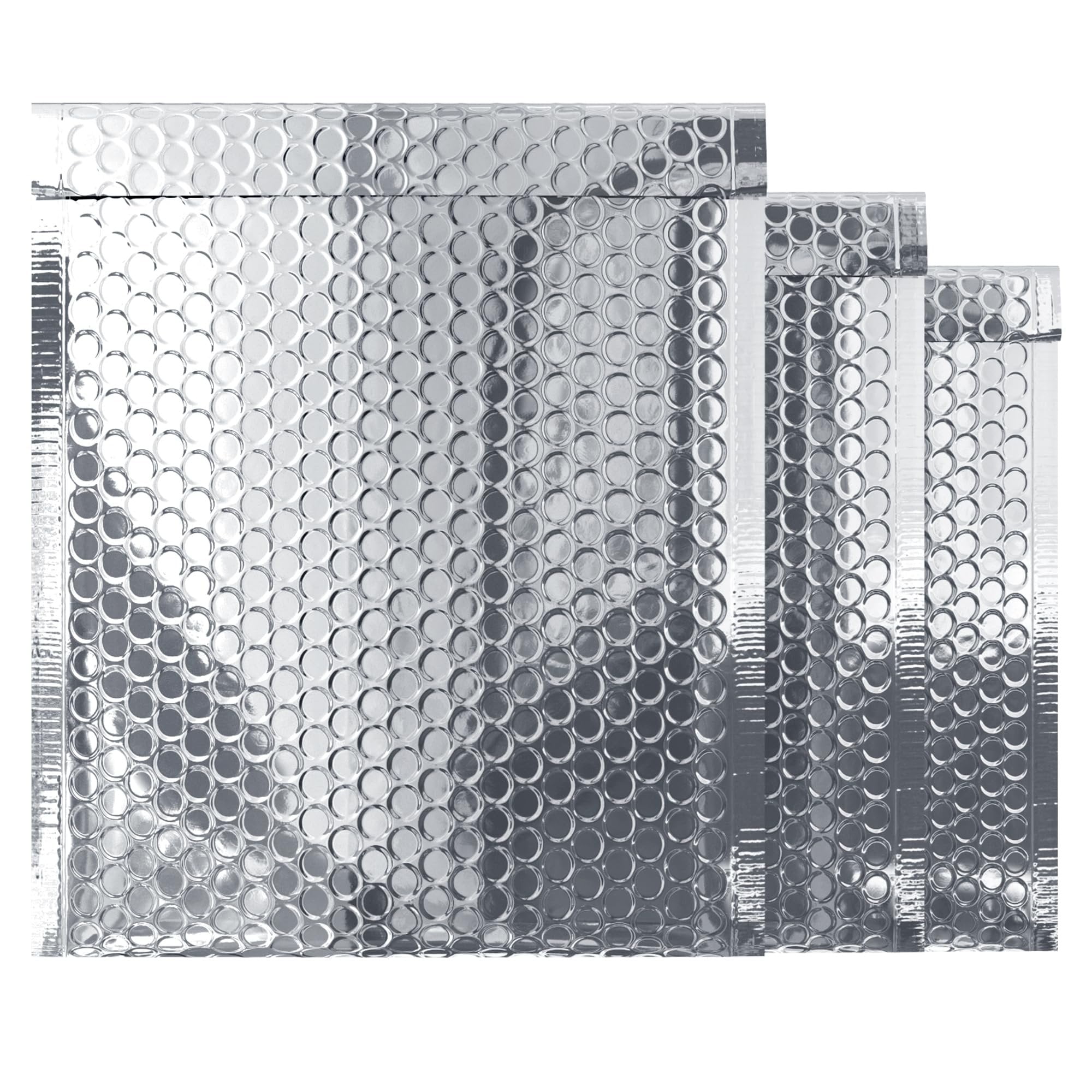Silver Thermal Bubble Mailer, 5 x 9 Inches. 250 Pack Metallic Bubble ...