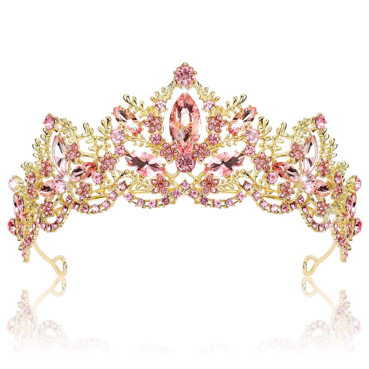 Silver Tiara and Crowns for Women Rhinestone Queen Tiara for Girls ...