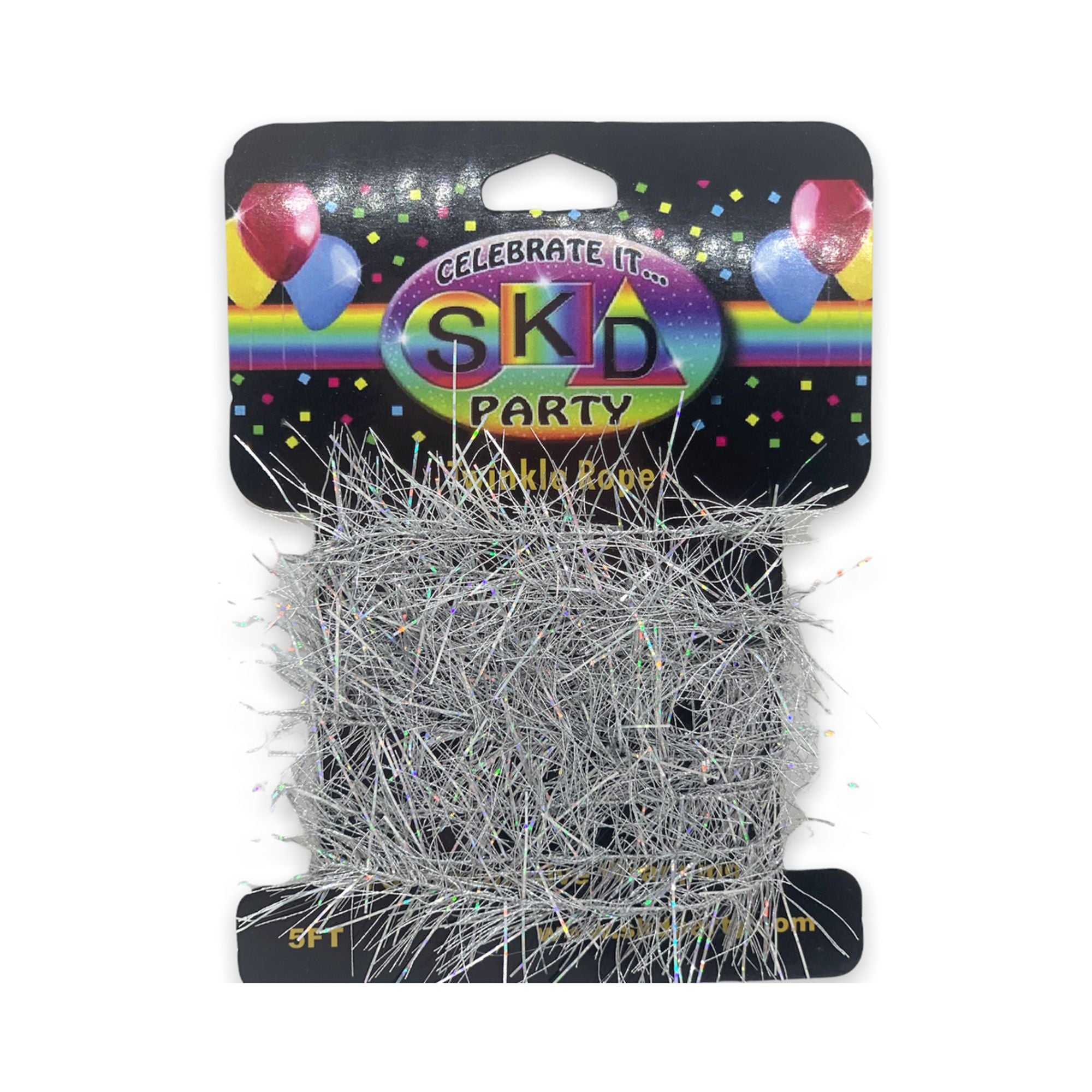 Silver Tinsel Ribbon