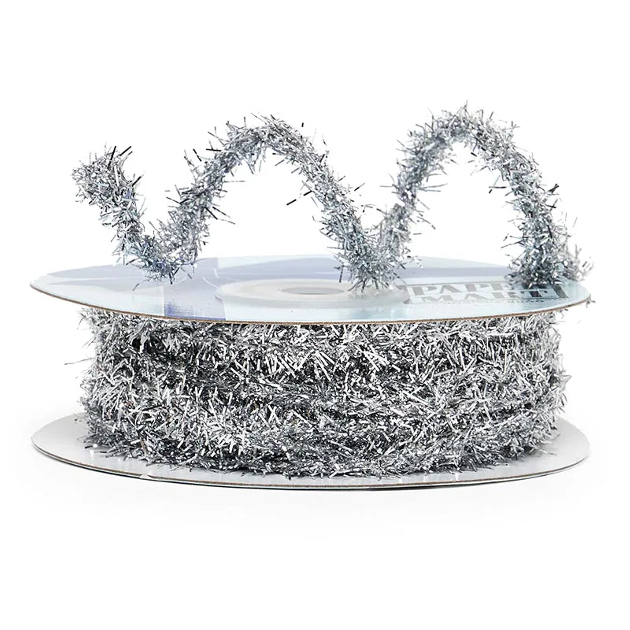 Silver Tinsel Wire Roll - 1/2 Inch Wide X 10 Yards (48531401) - Holiday ...