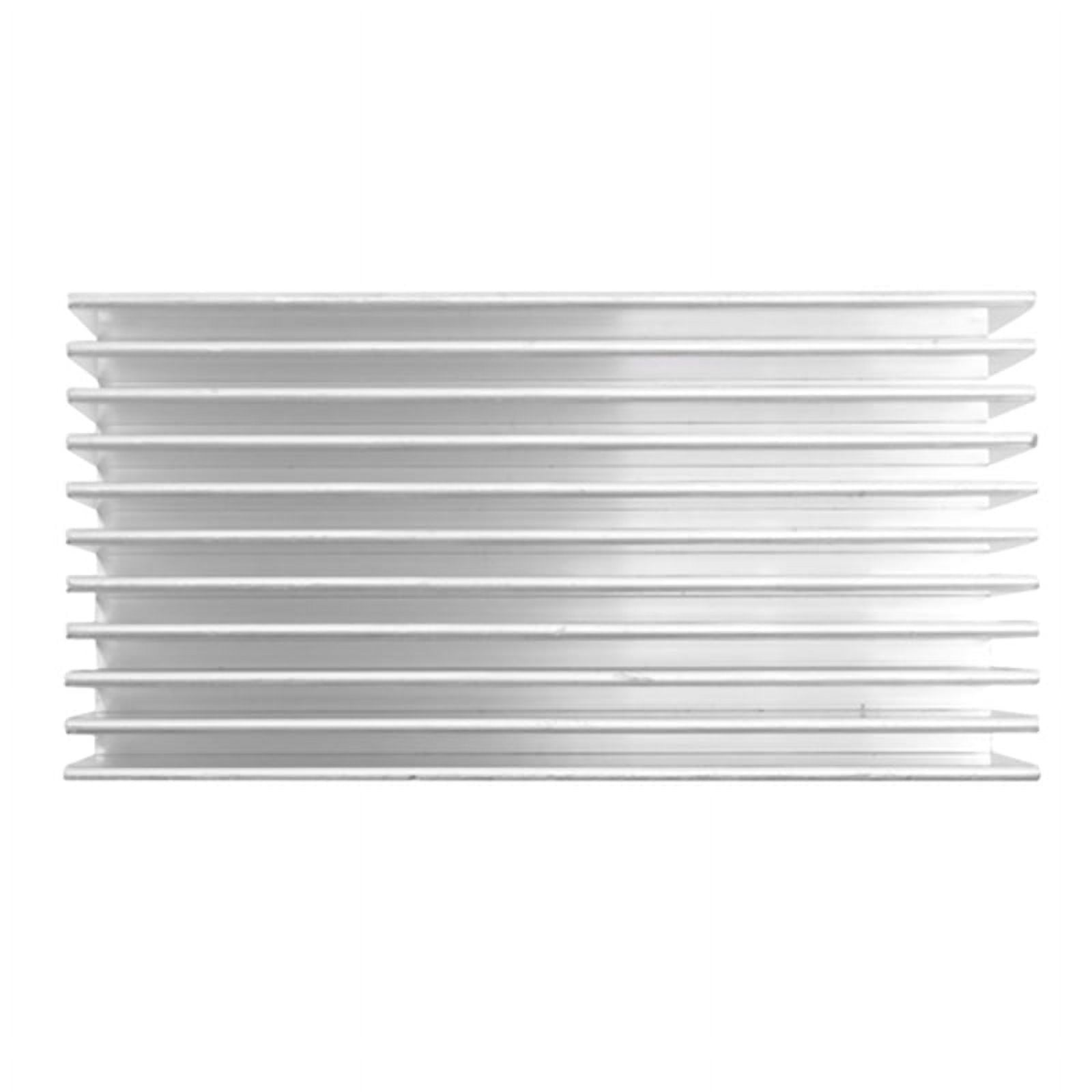 Silver Tone Aluminium Radiator Heatsink Heat Sink 100x50x30mm - Walmart.com
