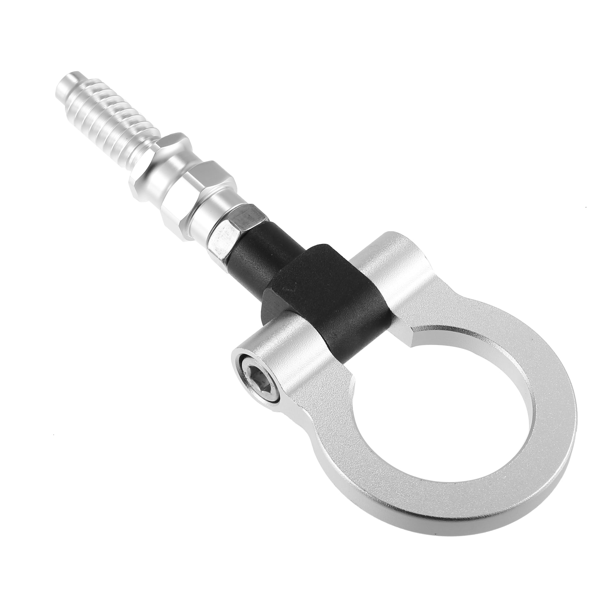Silver Tone Aluminum Alloy Front Bumper Trailer Ring Eye Towing Tow ...