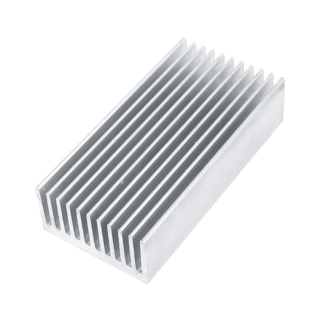Silver Tone Aluminum Heatsink Heat Diffuse Dissipation Cooling Fin ...
