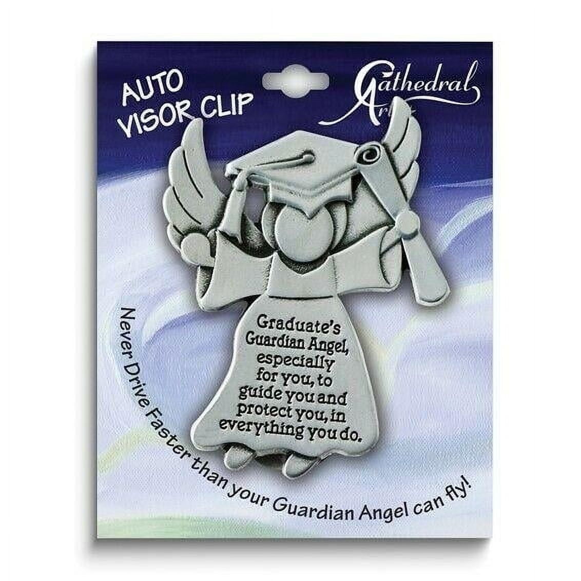 Silver-Tone Graduation Angel Sun Visor Clip - Walmart.com