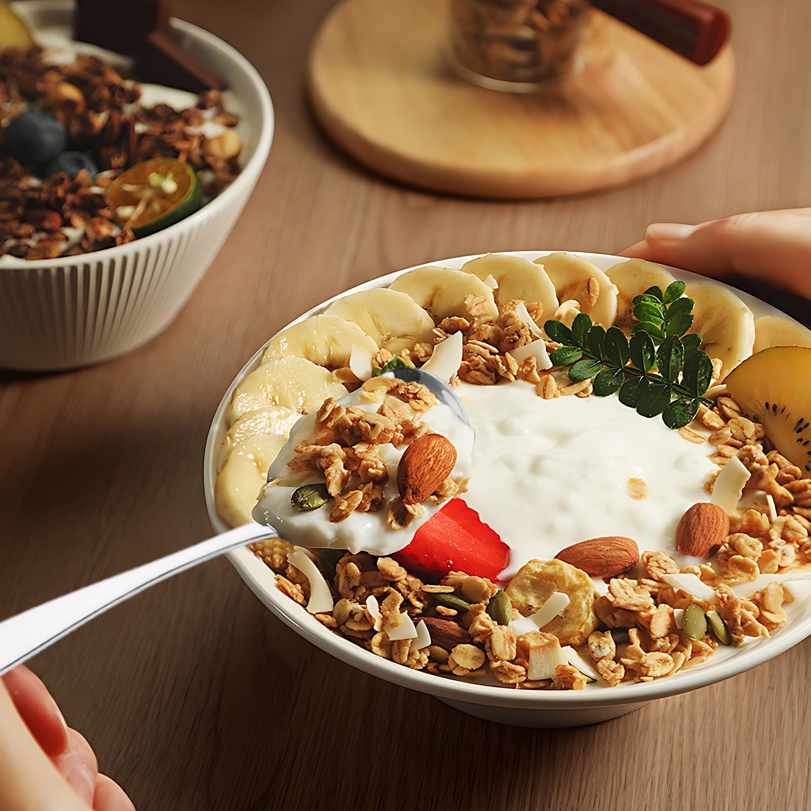 Silver-Toned 304 Stainless Steel Flat Bottom Serving Spoon, Heavy Duty ...