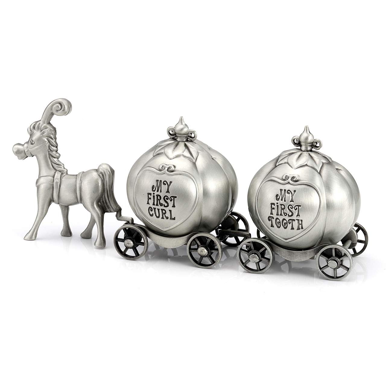 ishantech Silver Tooth Holder, First Tooth and Curl Keepsake Box Set ...