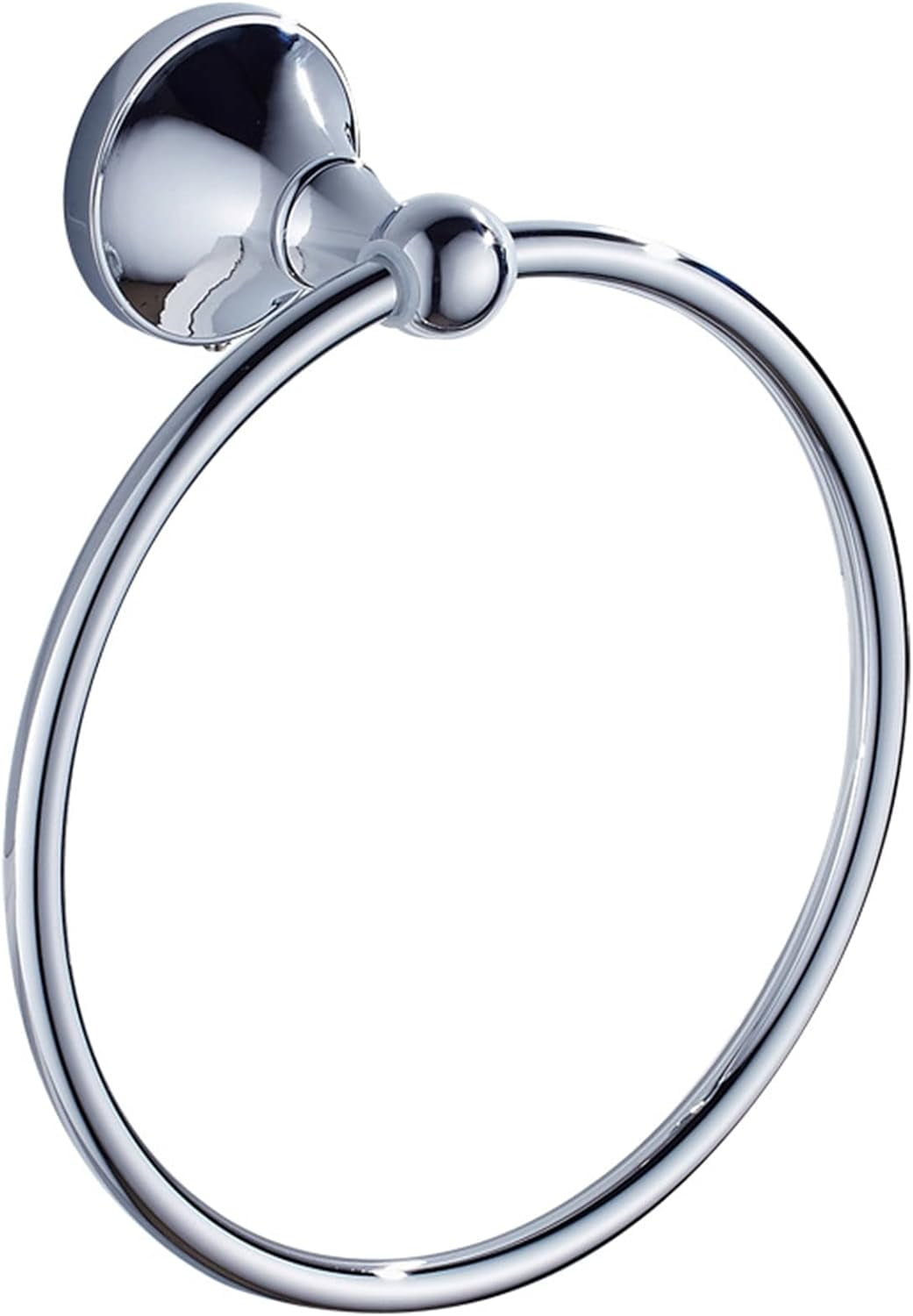 Silver Towel Ring for Bathroom,Kitchen Bath Round Towel Holder Hangers ...