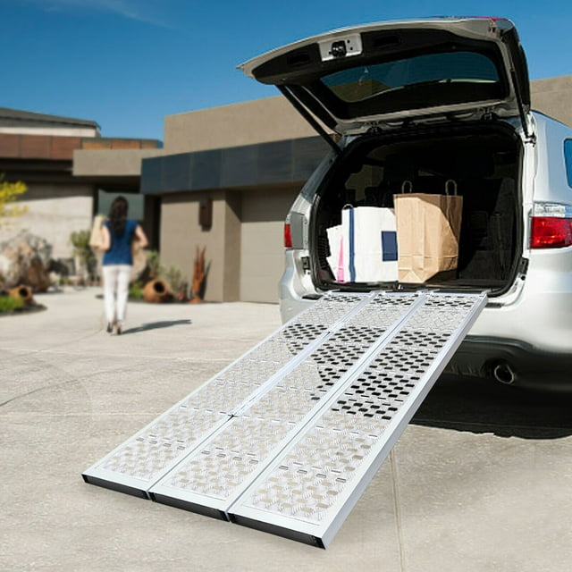 Silver Trailer Ramp Loading Truck Ramp, Heavy Duty Motorcycle Ramp ...
