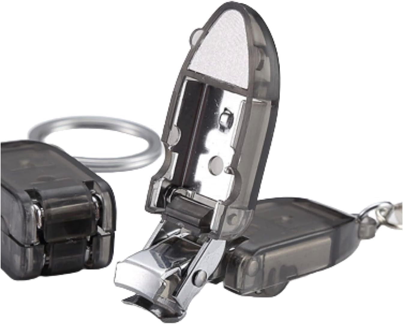 Silver Travel Keychain Finger Nail Clippers, Portable Nail Clippers ...