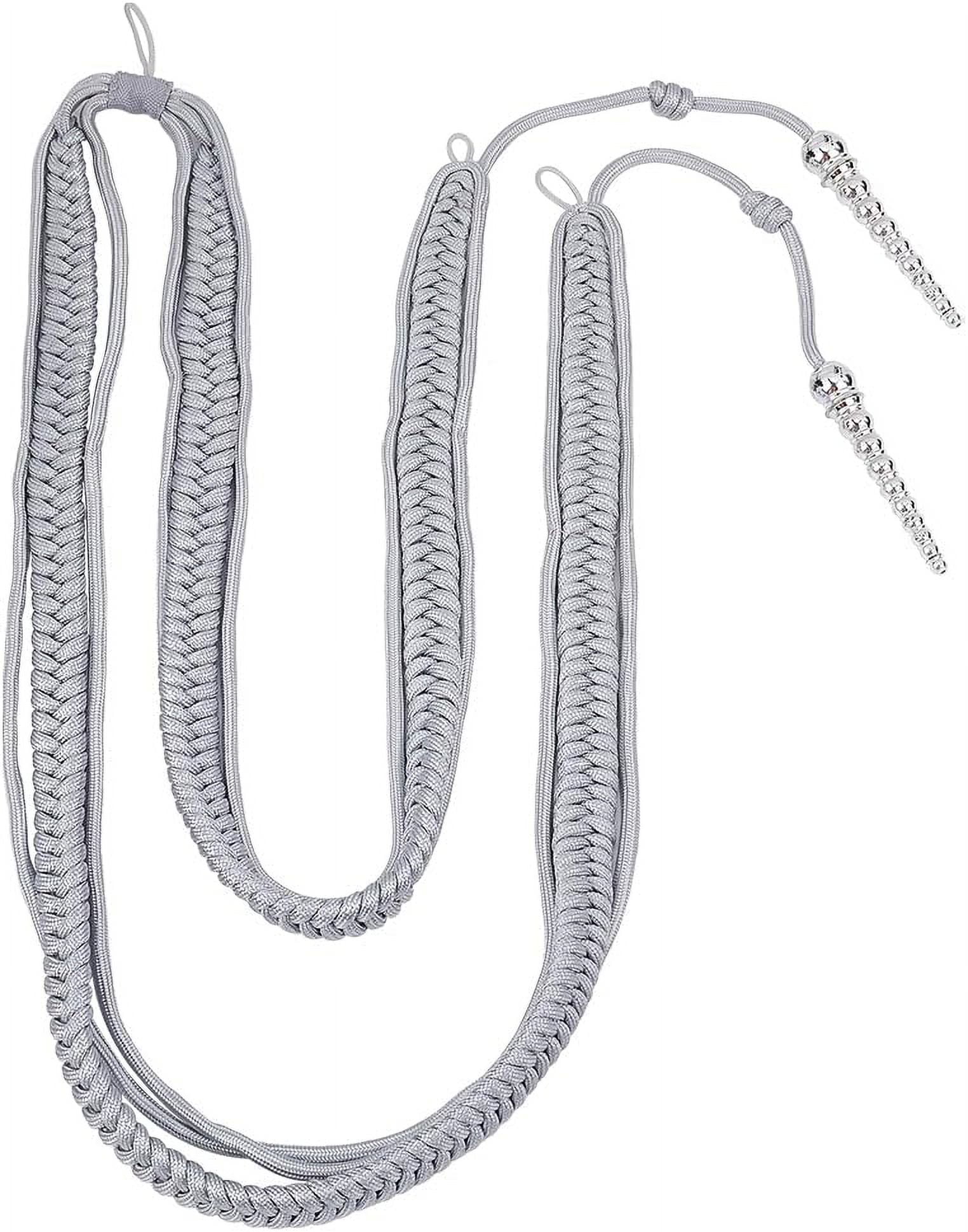 Silver Uniforms Aiguillettes Cord Stage Performance Shoulders ...