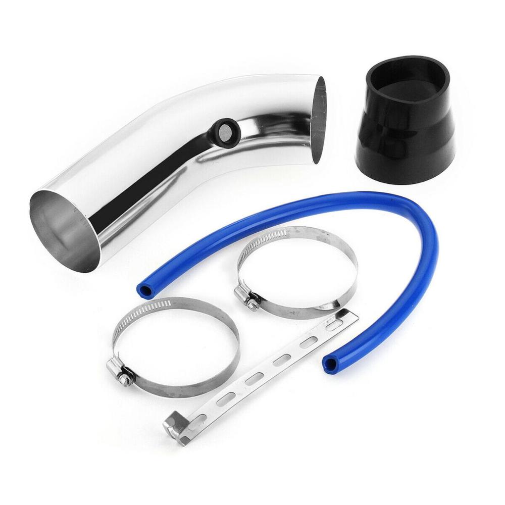 Silver-Universal Car Cold Air Intake System, 3 Inch, 76mm, Filters ...