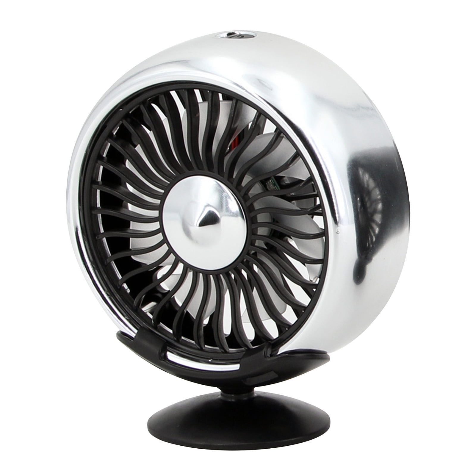 Silver Usb Car Mount Fan Adjustable Blades Dashboard Clip Cooling 8 8X7 ...