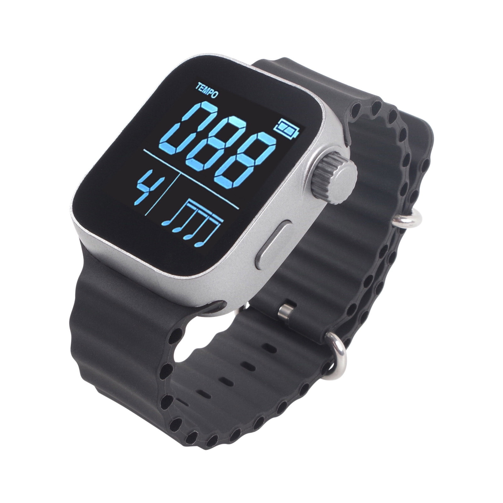 Silver Vibrating Metronome Watch Wearable For Music Practice Exercise ...