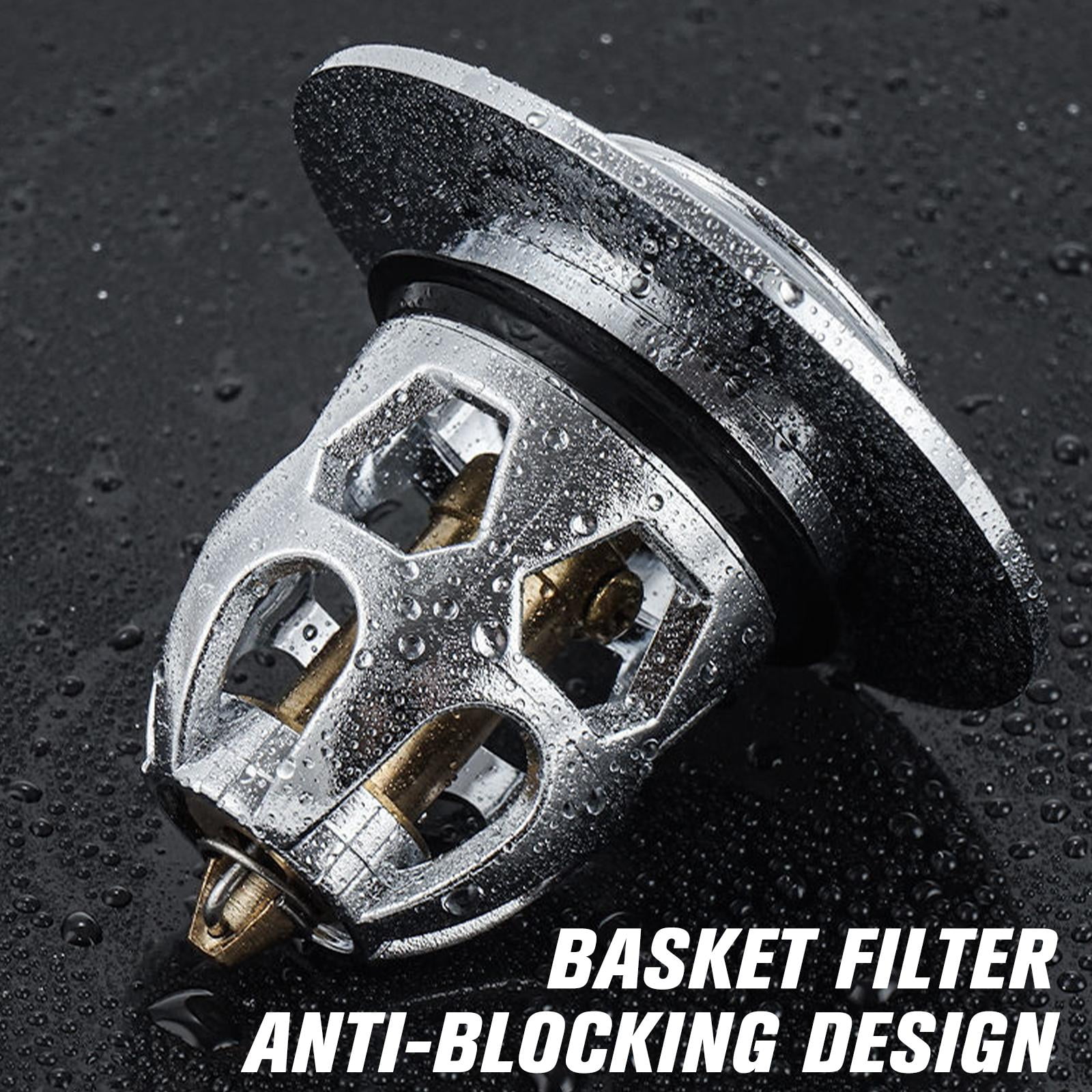 Silver Wash Basin Electroplating Drain Bounce Core Wash Basin Sink ...