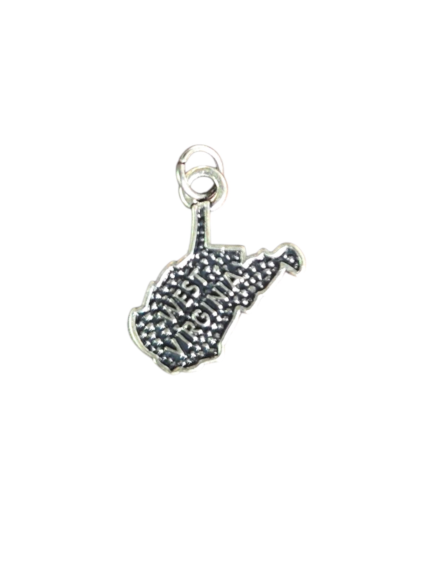 Silver West Virginia State Pewter Charm | Travel Jewelry Accessory ...